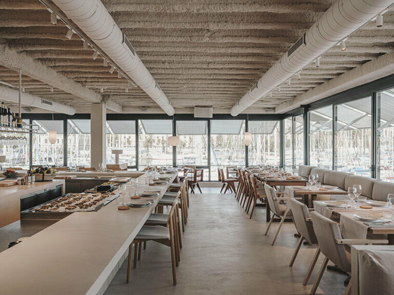 isern serra designs seaside 'fiskebar' restaurant in barcelona