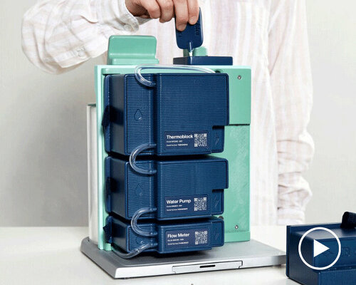 dutch lab reveals architectural steampunk cold drip coffee machine