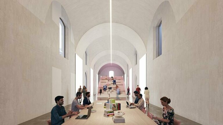 unfolding like origami, carlo ratti's kinetic roof tops restored historical landmark in italy