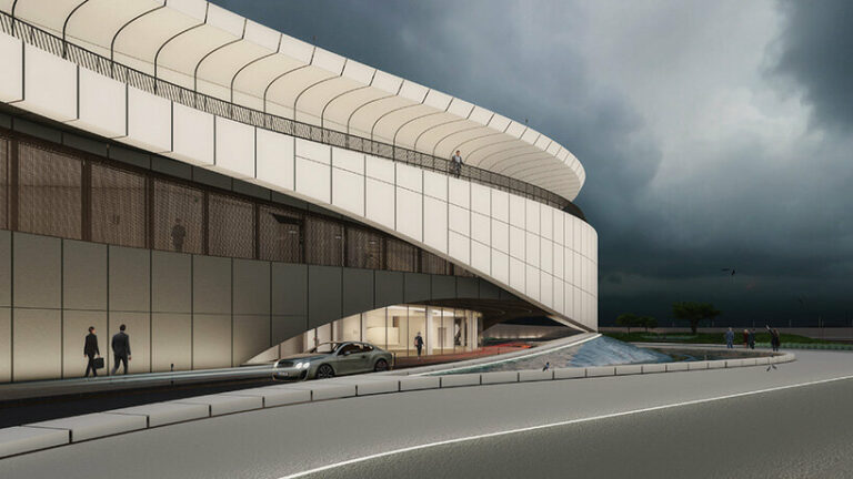 melike altınışık to build a fluid workspace along riverfront in turkey