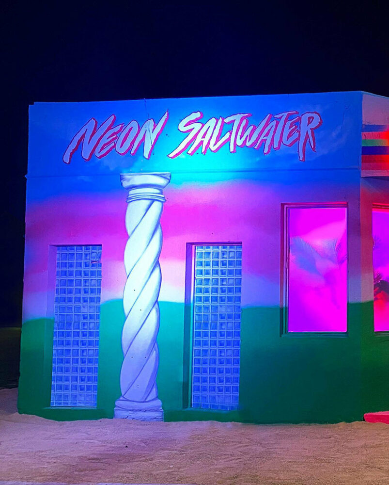 neon saltwater transforms 1930s las vegas gas station into retro ...