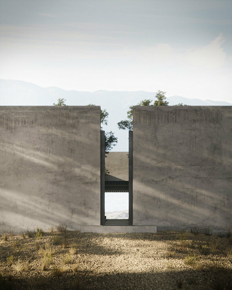studio JVW's monolithic house emerges as a sculpture within mysterious south african desert