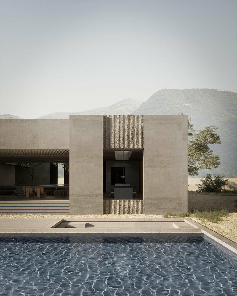 studio JVW's monolithic house emerges as a sculpture within mysterious south african desert
