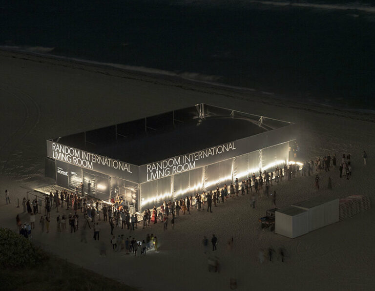 random international's 'living room' is an ethereal maze of light in miami