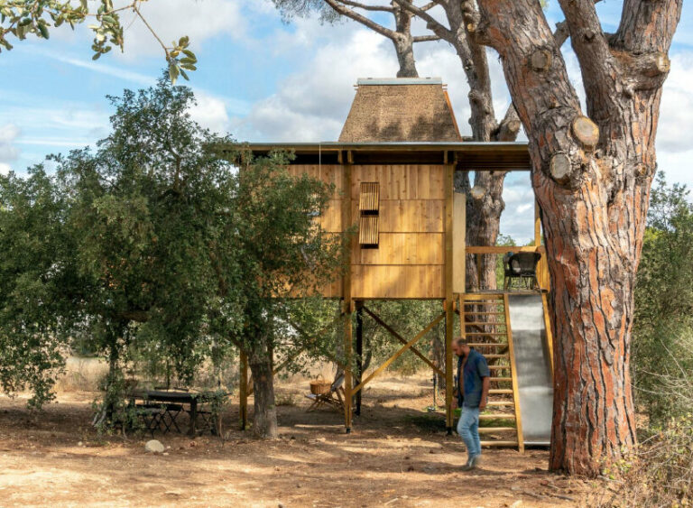madeiguincho tops wooden shack 'columba' with skylight in sunshine ...