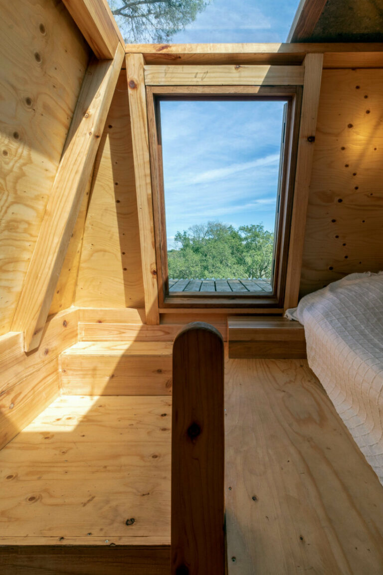 madeiguincho tops wooden shack 'columba' with skylight in sunshine ...