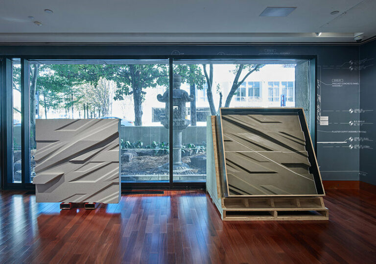 morphosis exhibits physical models & drawings of its crow museum