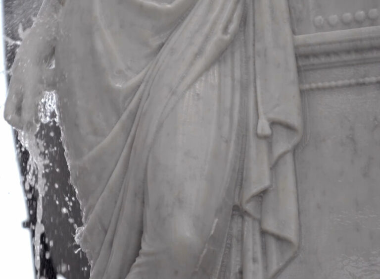 robot chisel in italy carves detailed marble sculptures like a real artist