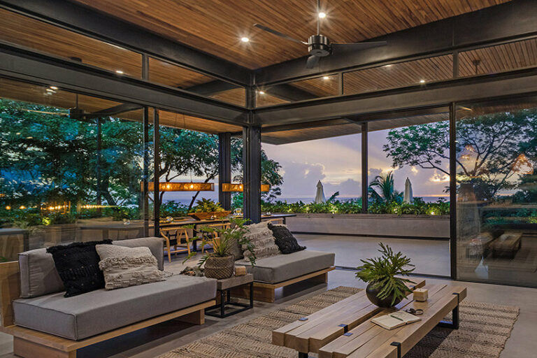 'raintree house' by studio saxe is a contemporary oasis in costa rica