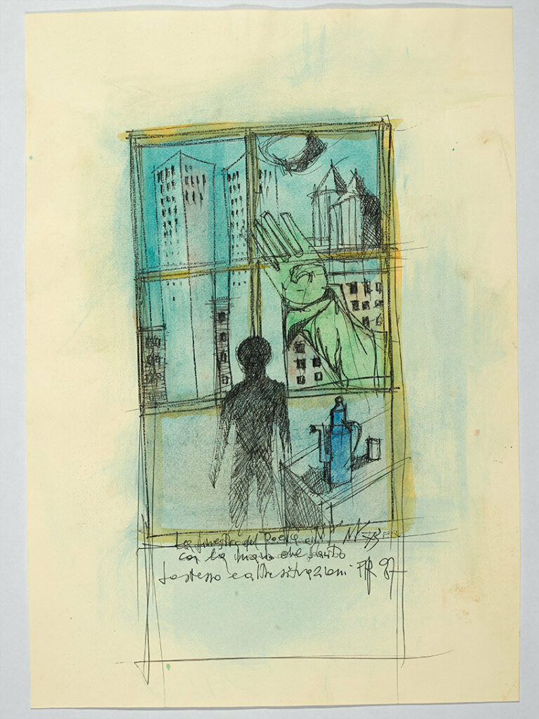 aldo rossi's architectural paintings spread vivid colors & bold ...