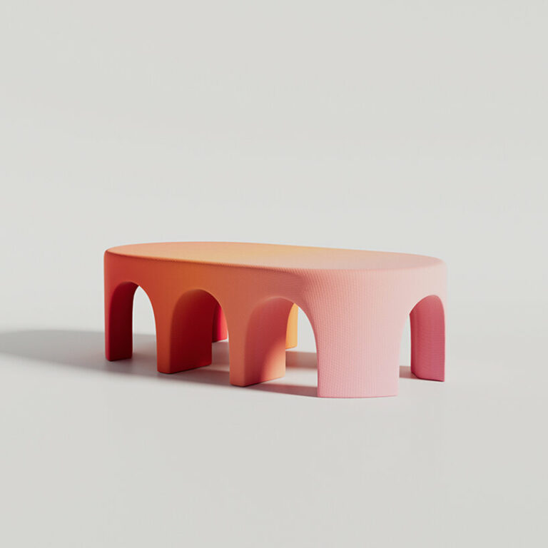seba morales explores architecture in 'archway bench & chair'