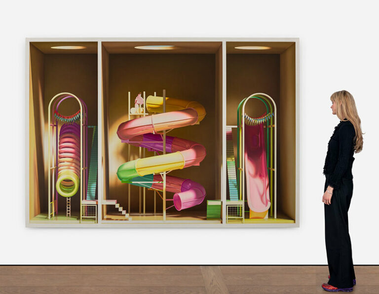 mehdi ghadyanloo paintings represent childlike hope in almine rech