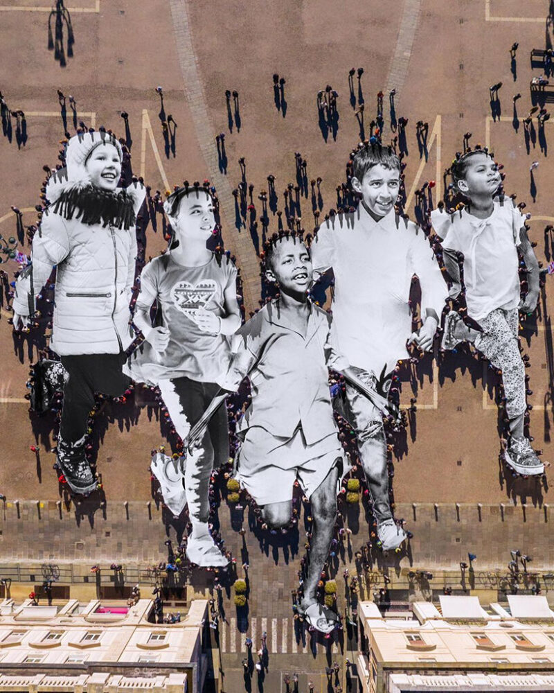 JR's solo exhibition in turin, 'déplacé∙e∙s', explores social fragility