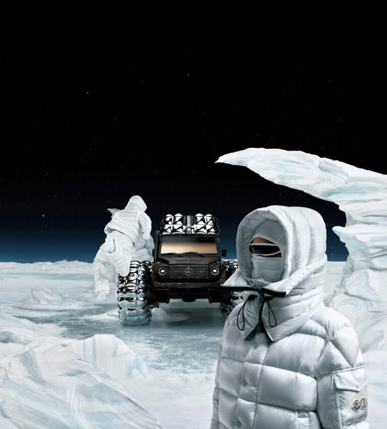 moncler's puffer jacket meets mercedes-benz's iconic G-class for ...