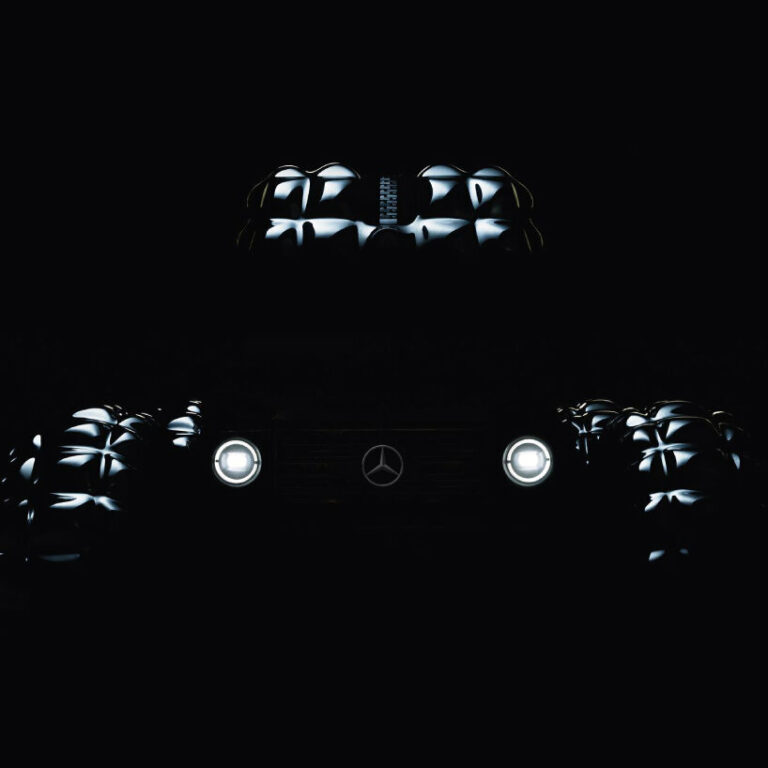 moncler and mercedes-benz unveil car clad in puffer jackets for ...