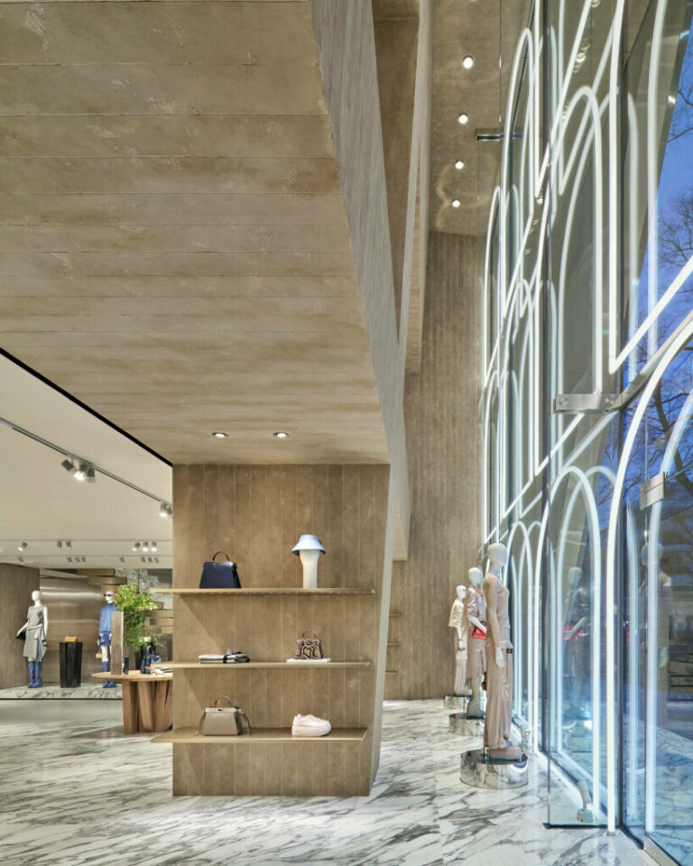 palazzo fendi omotesando modernizes classic roman architecture and ...