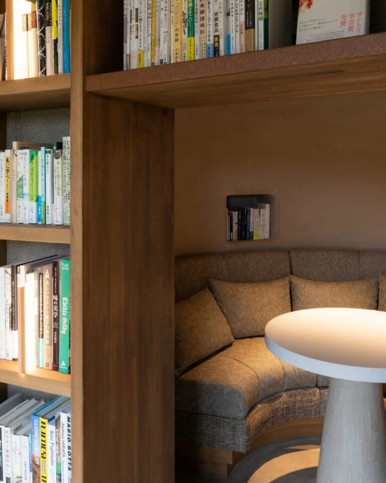underground library in japan’s kurkku fields invites bookworms in a ...