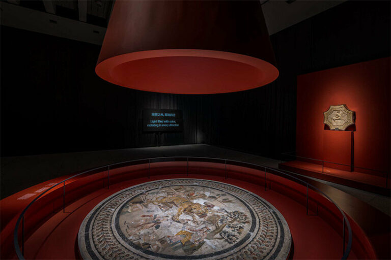 aldo cibic juxtaposes roman sculptures with dark labyrinthine spaces at ...