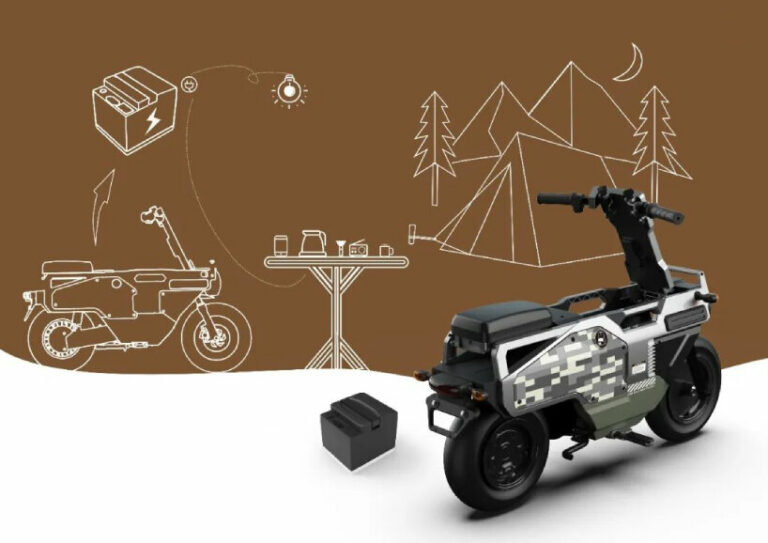 mini electric motorcycle 'm-one' folds in seconds and can fit in the ...