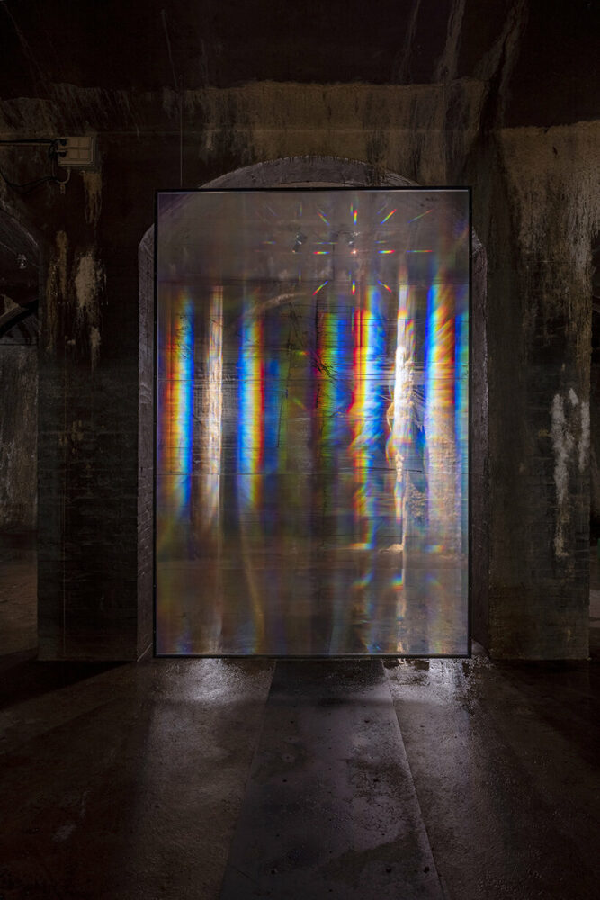 kimsooja enlivens former cistern with 'weaving of the light' show