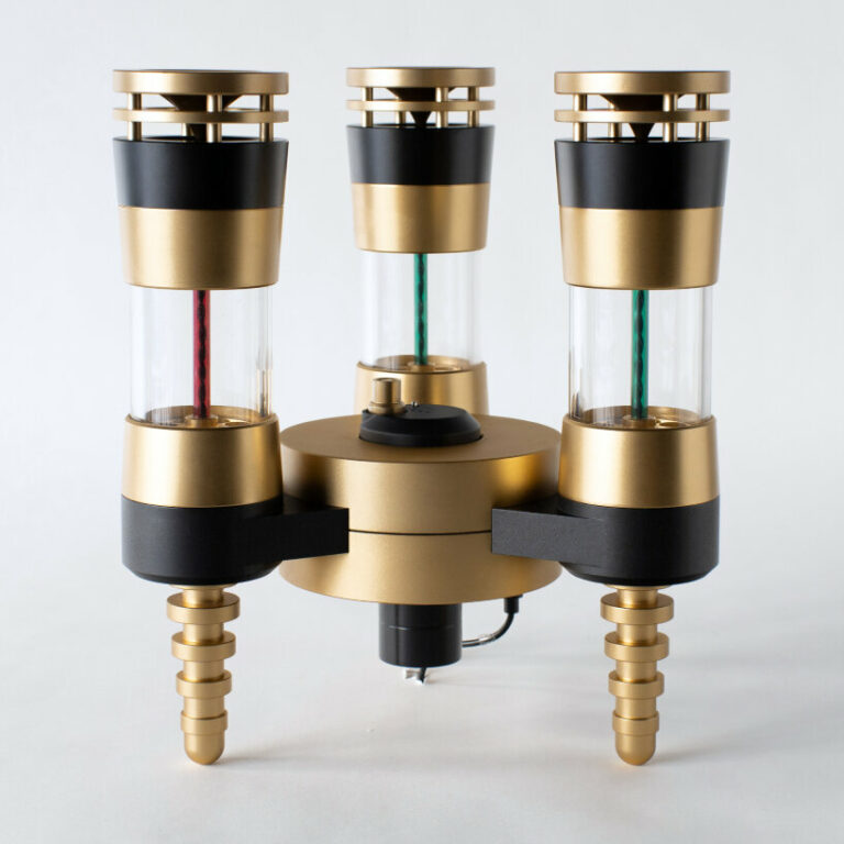 art speakers resembling tiny industrial robots fully function as sound ...