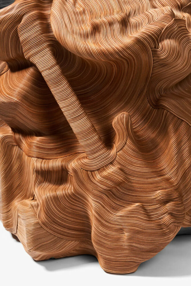 salvage chair by jay sae jung oh repurposes plastic, leather, and ...