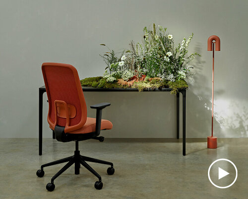 boss design dresses uma chair in carbon-free bio-based foam