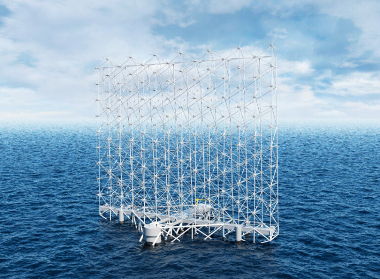 floating 'windcatcher' power plant with multiple turbines electrifies ...