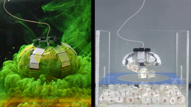 pulsating jellyfish robots can pick up and vacuum ocean trash using ...