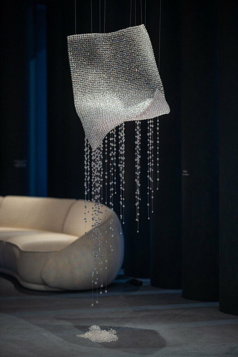 interview: lasvit floats crystal cloud of light above milan design week ...