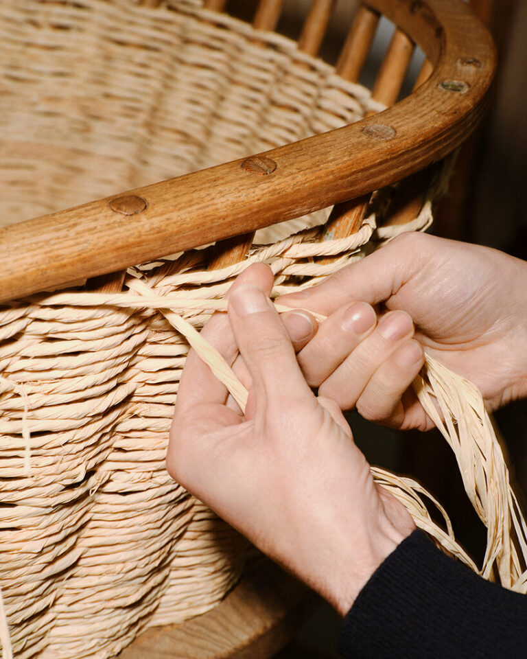 playful textures, colors + materials engulf LOEWE quirky chairs