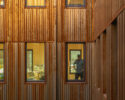 all-wood mass timber building in portland, oregon is wrapped in a steel ...