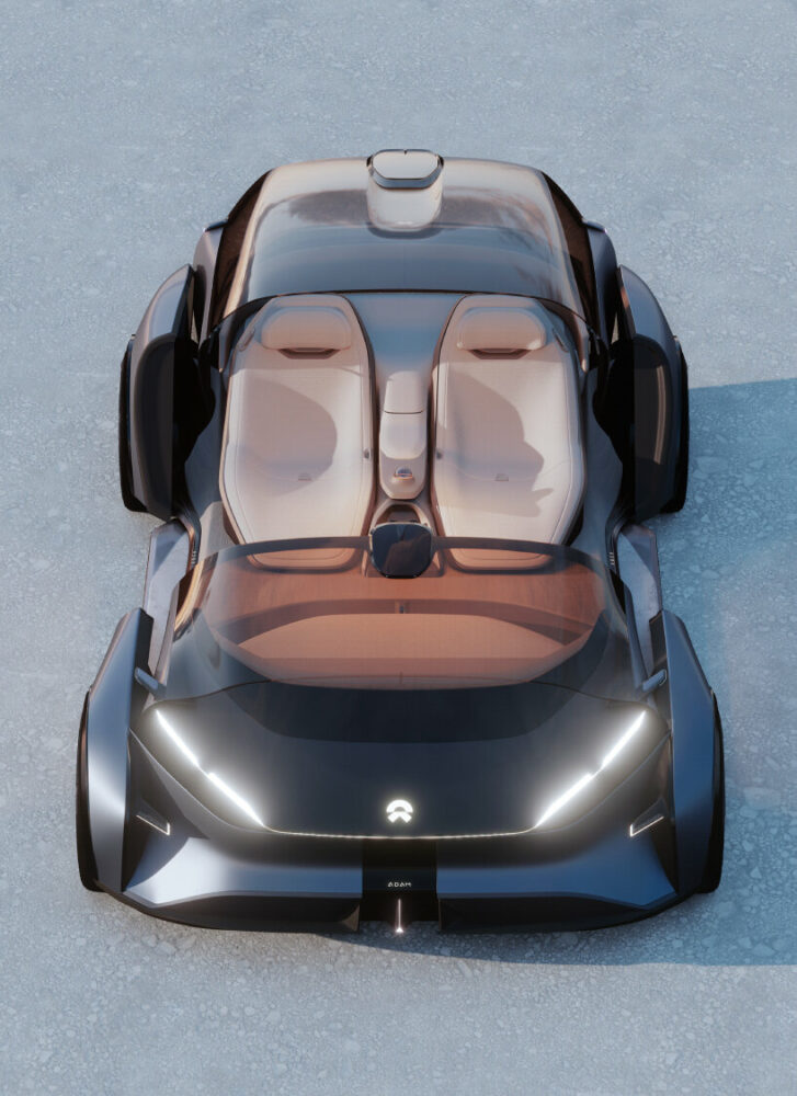 AI self-driving space car 'NIO EDEN' slides open to reveal generous spa ...