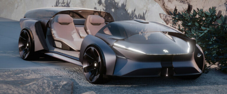 AI self-driving space car 'NIO EDEN' slides open to reveal generous spa ...