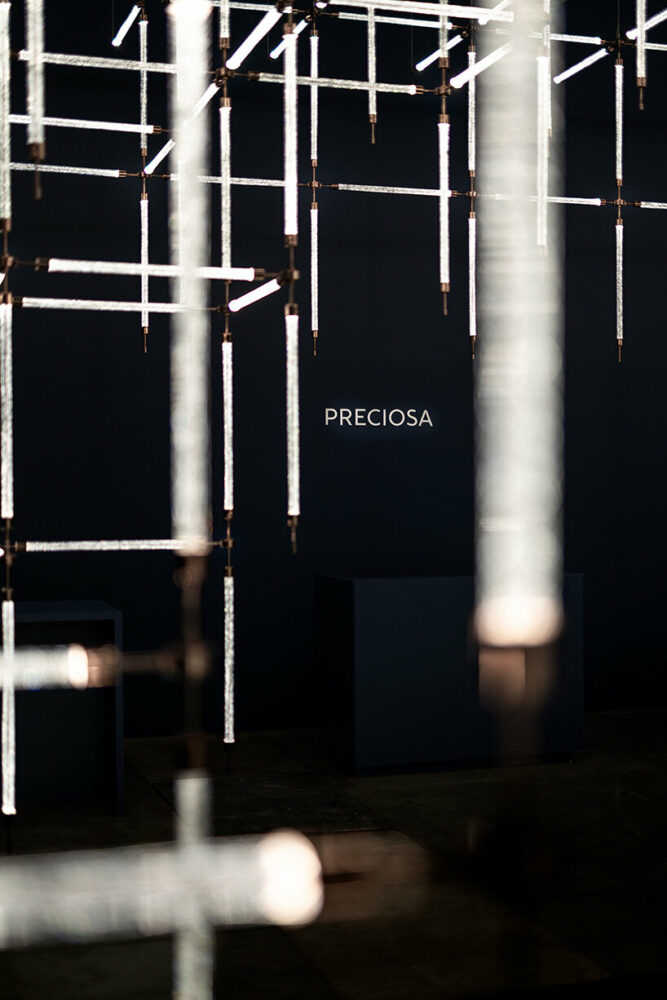 preciosa manifests rhythm of light with salone del mobile installation