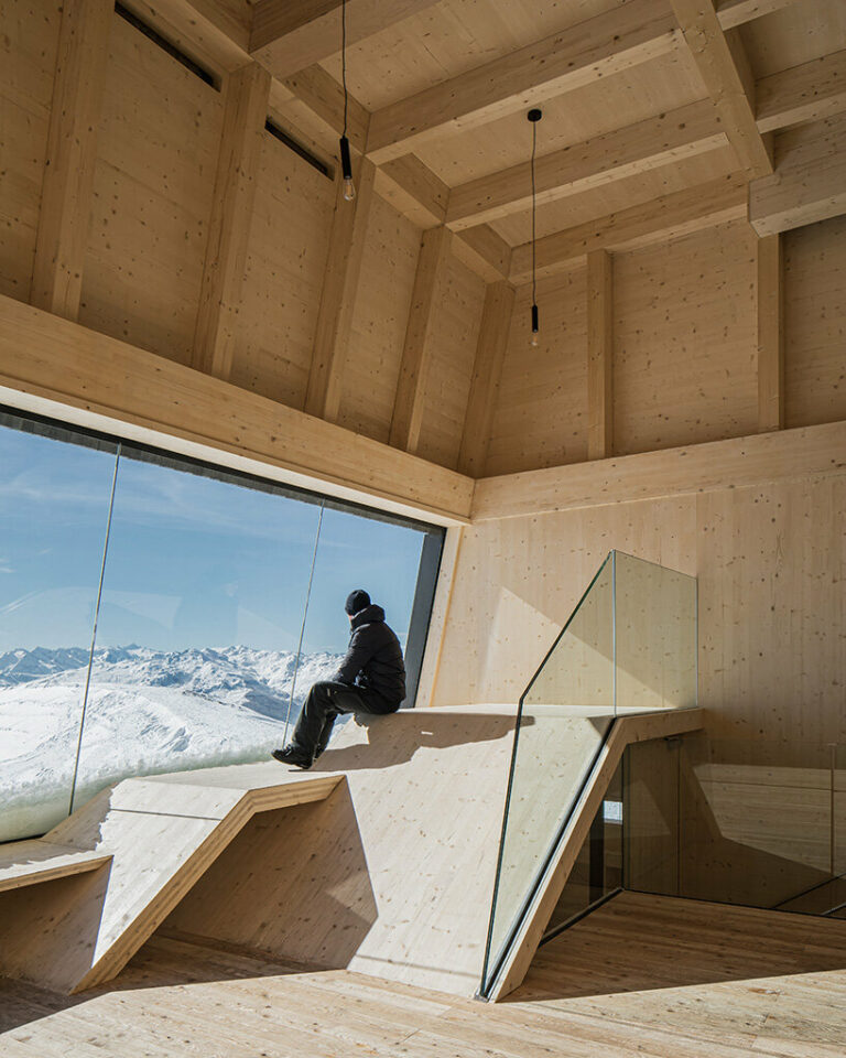 snøhetta reinvents tyrolean design with modern alpine ski stop