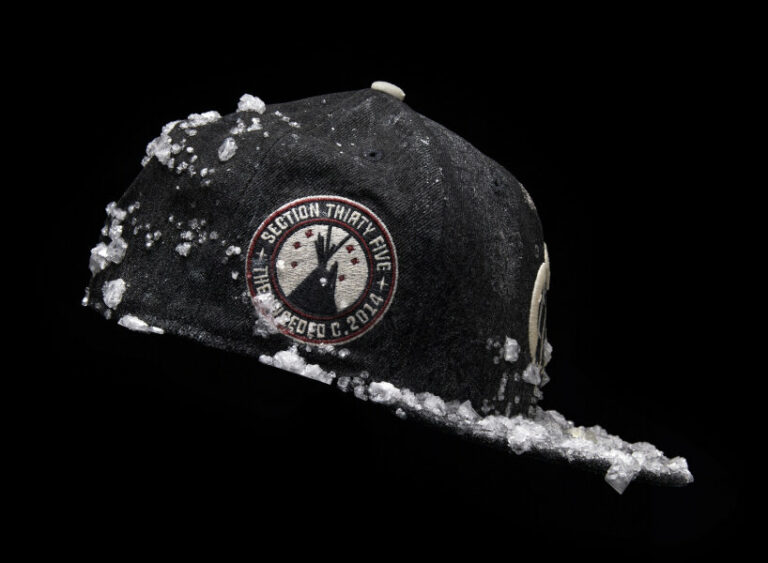 on alice potts’ baseball caps, human sweat crystallizes and mutates ...