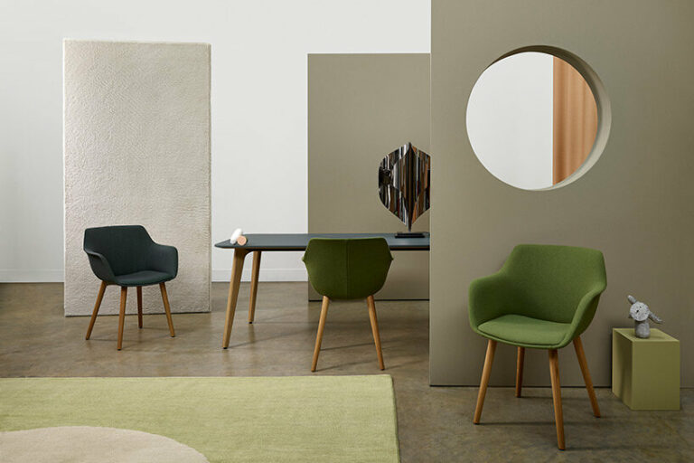 boss design's ola tub chair can be restyled in different bases, forms ...