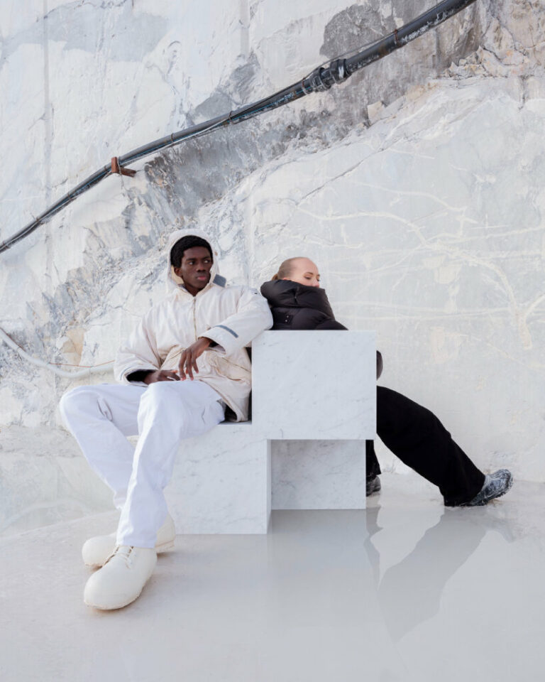 modern victorian loveseats carved from carrara marble mark anna pesonen ...