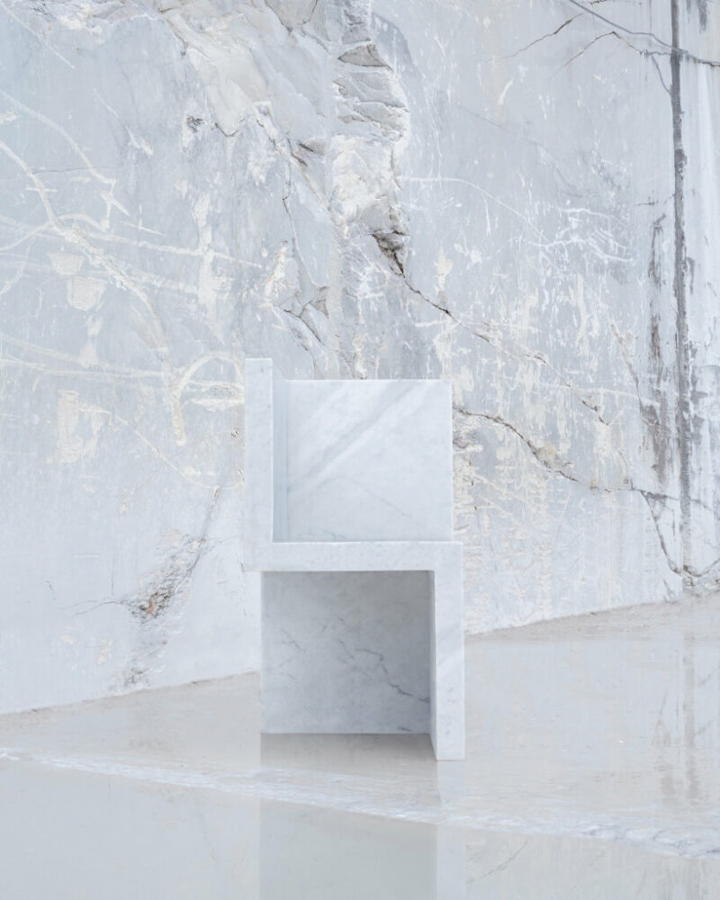 modern victorian loveseats carved from carrara marble mark anna pesonen ...