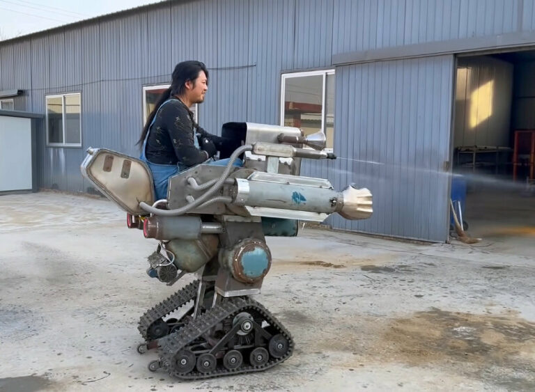 security robot patrol for shops pulls no punches with giant metal fists ...