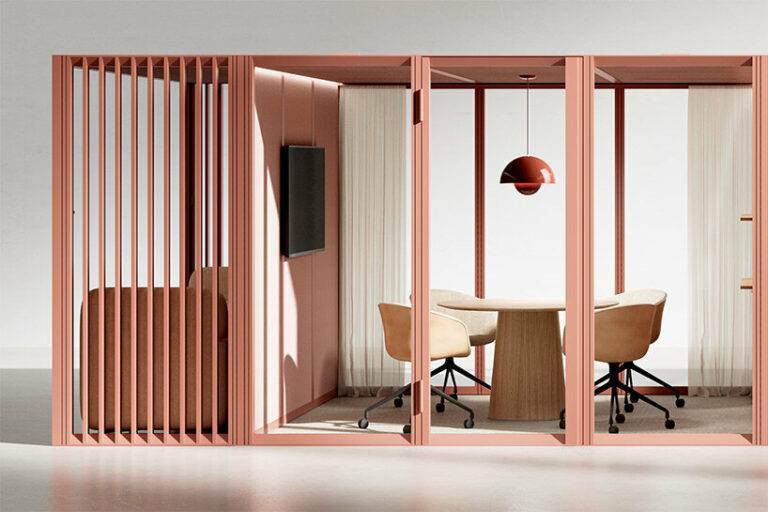 mute rethinks workspace design with omniroom’s dynamic interiors