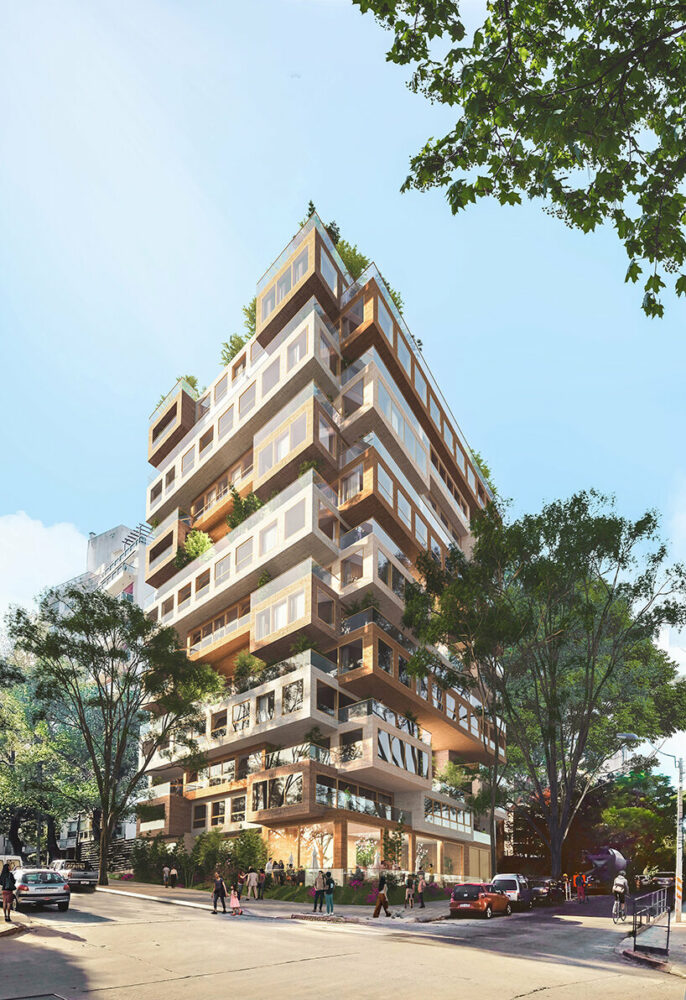 a matrix of villas compose MVRDV's 'ziel' complex in montevideo
