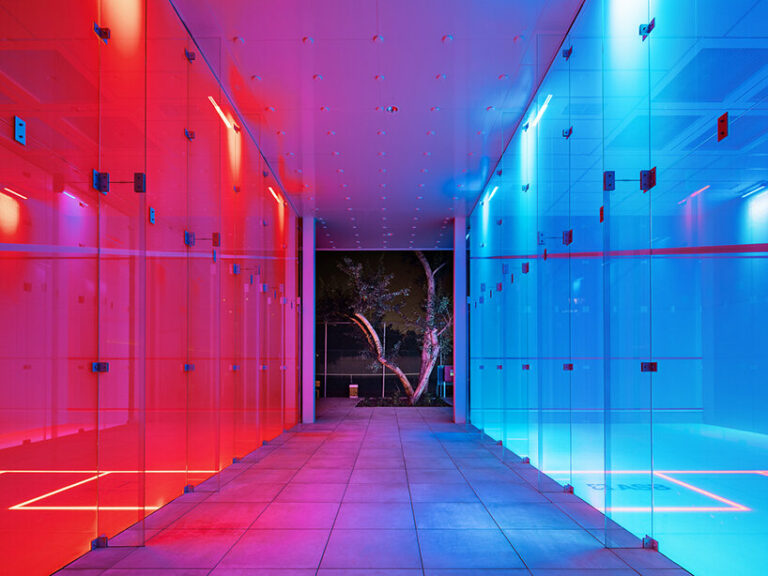 ASB glassfloor displays NFT motifs as digital wallpaper at biennale