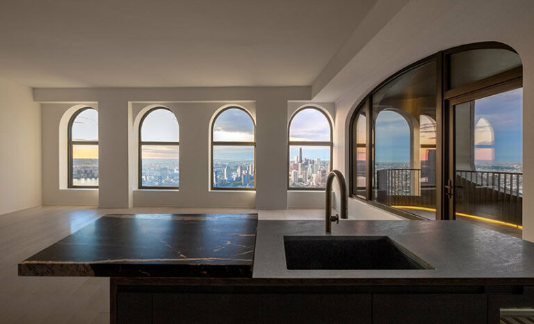 adjaye associates' first skyscraper evokes fortress ruin in new york