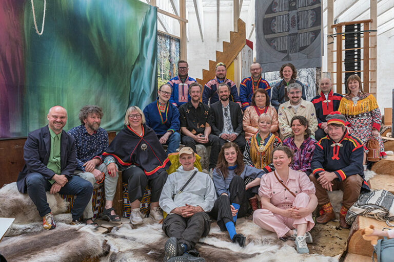 joar nango's sámi architecture library unfolds inside nordic pavilion ...