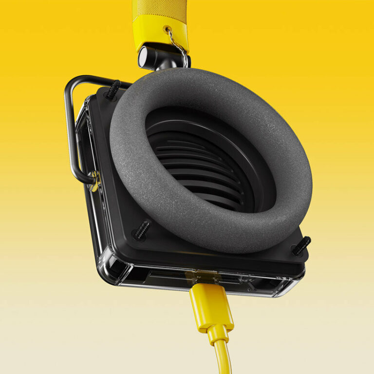 headsets with integrated digital screens display the playlist, lyrics ...