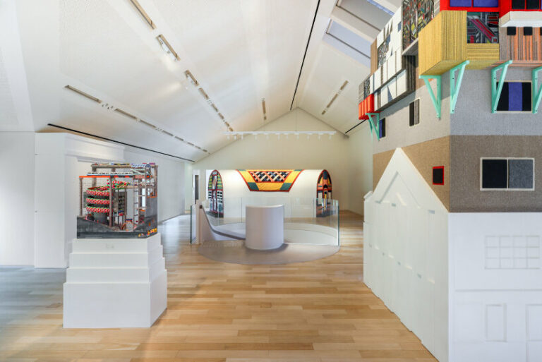 burst of color engulfs Hermès shanghai with li han's exhibition & window art of urban objects