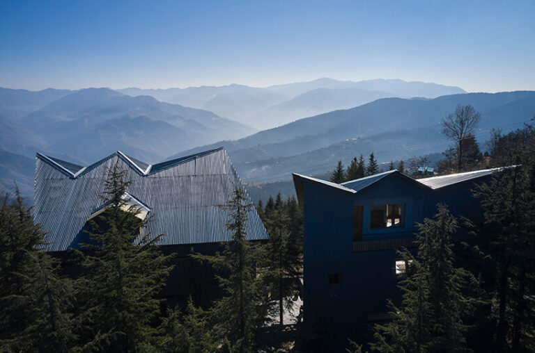 under mango tree's jagged roof choreographs rainwater flow in western ...