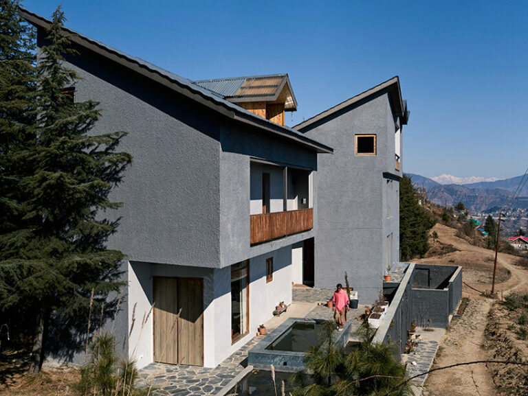 under mango tree's jagged roof choreographs rainwater flow in western ...